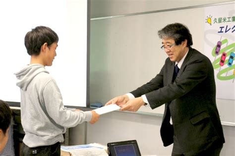 公開講座「エレクトロニクススクール ライントレースカーを作ろう」を開催しました 久留米工業高等専門学校