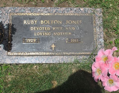 Ruby Bolton Jones 1929 2013 Find A Grave Memorial