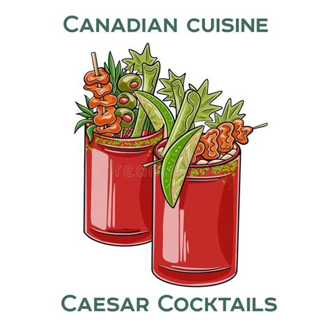 Canadian Caesar Cocktail A Classic National Drink Made With Clamato