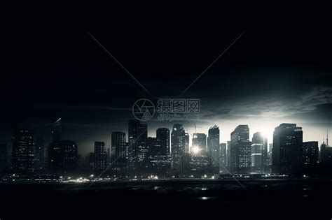 黑暗的城市景象图片素材 正版创意图片600015286 摄图网