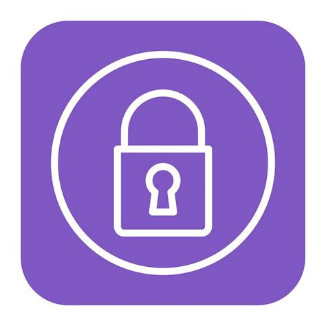 La Imagen Vectorial Del Icono De Bloqueo Se Puede Utilizar Para El