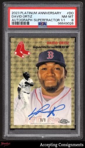 2023 Topps Chrome Platinum Anniversary Superfractors David Ortiz Auto 1