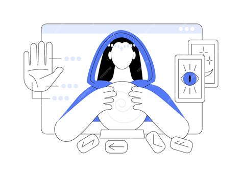 Абстрактная концептуальная векторная иллюстрация предсказания судьбы