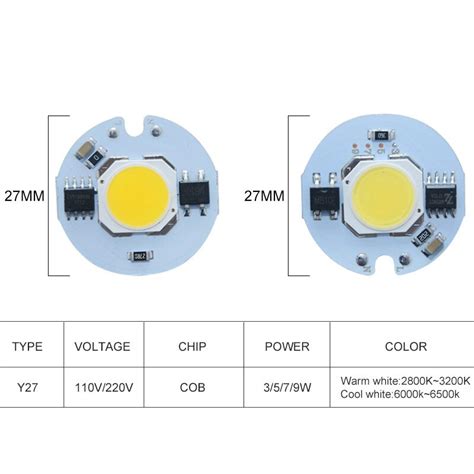 Led Light Matrix 3w 5w 7w 9w Led Cob Chip Lamp 110 Vicedeal