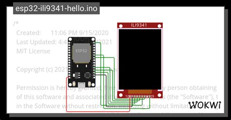 Esp Ili Hello Ino Copy Wokwi ESP STM Arduino Simulator