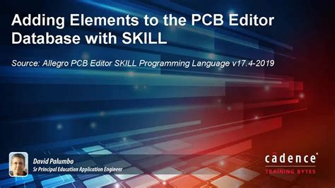 Adding Elements To The Pcb Editor Database With Skill