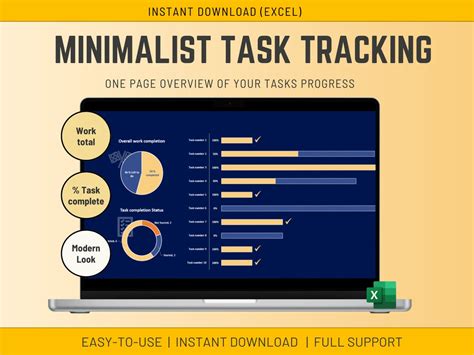 Excel Dashboard Template To Track Tasks Projects Or Activities Etsy