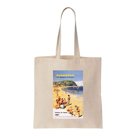 Minehead The Gateway To Exmoor Canvas Tote Bag Railway Posters