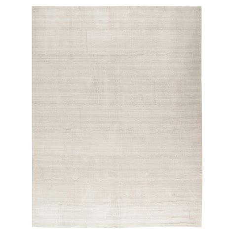 Modern Handwoven Flatweave Stripe Rug In Grey And Ivory Color For Sale At 1stdibs