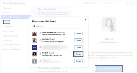 Roles And Privileges Zoho Mail Admin Console