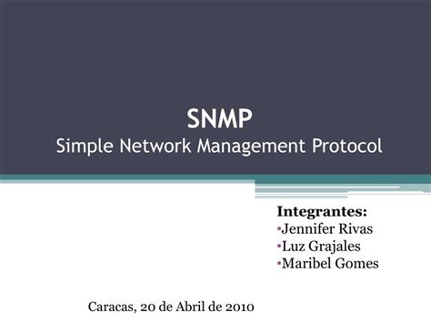 ppt snmp simple network management protocol powerpoint presentation free download id 2027338