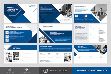 Modèle De Conception De Présentation Dentreprise Vecteur Premium