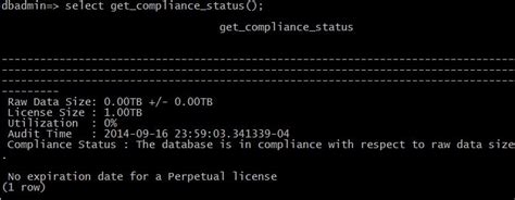 Basic Vertica Dba Tasks
