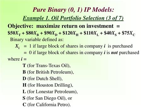 Ppt I Nteger Programming Models Powerpoint Presentation Free