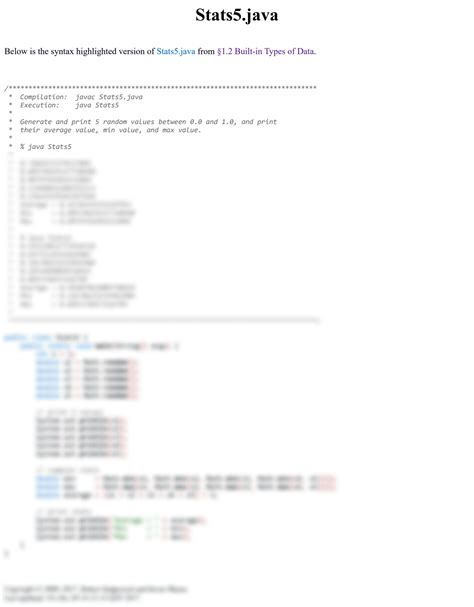 SOLUTION Computer Science Stats Java Studypool
