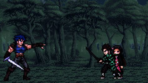 Tanjiro Kamado Vs Johnathan Joestar Sprite By Zelrom On Deviantart