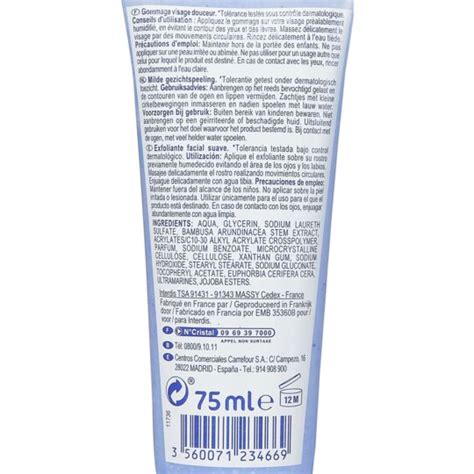 Gommage Douceur CARREFOUR SOFT le tube de 75mL à Prix Carrefour