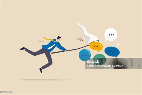 요구 사항 수집 회의 요약 따라잡기 고객 또는 고객 의견 대화 효과적인 의사 소통 또는 메시지 및 대화 개념 대화 연설 거품을 잡는 사업가 뒤쫓음에 대한 스톡 벡터 아트 및