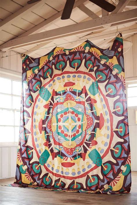 Eb Exclusive Mushroom Kaleidoscope Large Tapestry