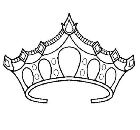 Coloriage Couronne de Princesse télécharger et imprimer gratuit sur