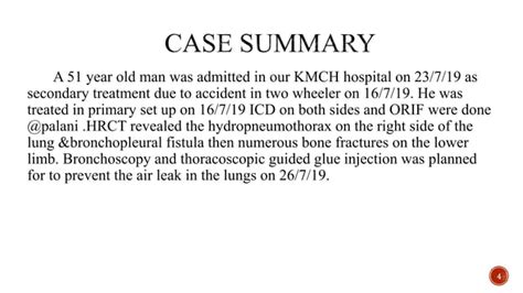 Case Presentation On Hydropneumothorax Pptx Lung And Respiratory Health Diseases And