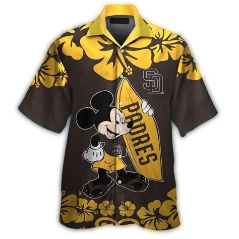 San Diego Padres Mickey Mouse Tropical Surf Hawaiian Shirt For Men