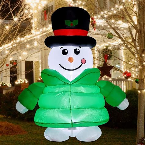 Goosh 56 Ft Lighted Snowman Christmas Inflatable In The Christmas