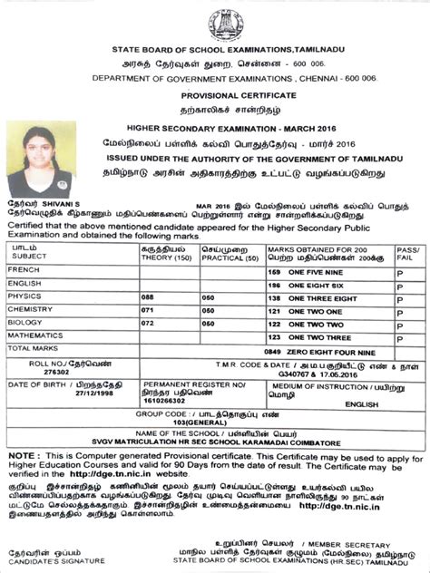 12th Certificate Pdf Qualifications Educational Stages