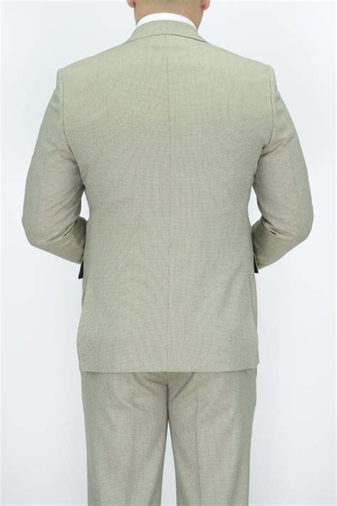 Купить Костюм тройка песочного цвета перфорированная ткань в Москве Mens Segment