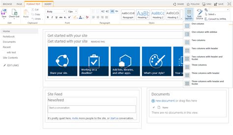 sharepoint enterprise missing format text when editing page