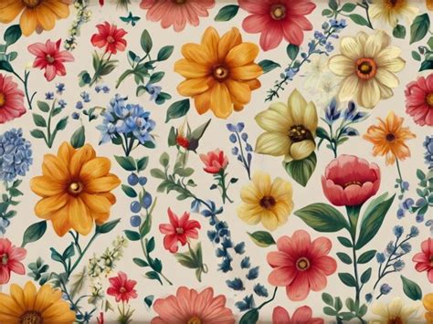 Premium Photo Flower Pattern Texture Background