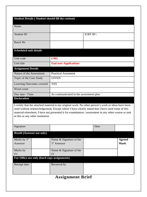C001 Office Assignment Icbt Campus Pdf Databases Information