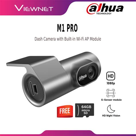 Dahua M1 Pro Dashcam With 1080p Hd Built In Wi Fi Ap Module G Sensor