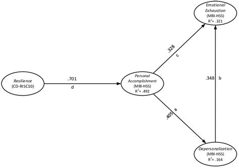 The Path Diagram Of The SEM Structural Model Standardized Download Scientific Diagram