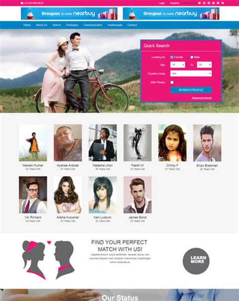 Php Matrimonial Script Matrimony Web Design Company