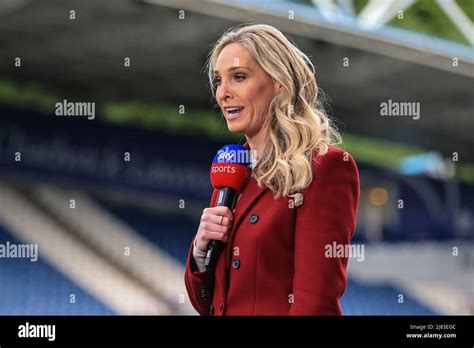 Jenna Brooks Sky Sports Rugby League Reporter During Filming At The