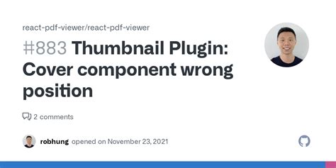 Thumbnail Plugin Cover Component Wrong Position · Issue 883 · React