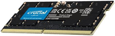 Crucial 32gb 2 X 16gb 262 Pin Ddr5 So Dimm Ddr5 4800 Pc4 38400 Laptop Memory Model