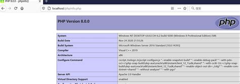 apache2 4安装配置php8需要注意的地方以及报错Can t locate API module structure php8 module in file 折雨的天空