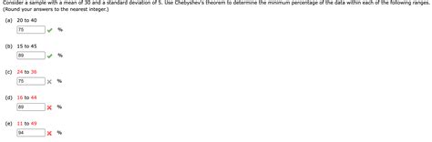 Solved Consider A Sample With A Mean Of And A Standard Chegg
