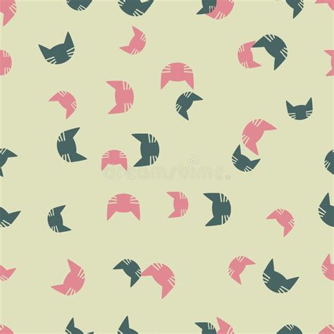 Seamless Background Cat Stock Vector Illustration Of Looking