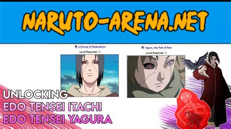 Unlocking Edo Tensei Itachi And Yagura Naruto Arena 2020 Marzo 2020