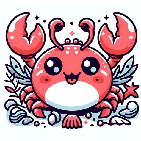 Vector Crab Cartoon Illustration Premium Ai Generated Image