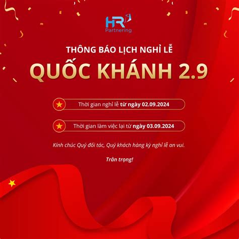 Hr Partnering Vn On Linkedin ⭐ Nhân Dịp Đại Lễ Quốc Khánh 2 9 Hr Partnering Việt Nam Kính Chúc