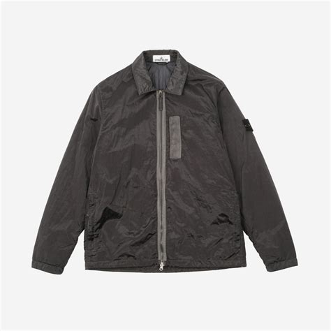 스톤 아일랜드 Q0519 나일론 메탈 에코닐 재생 나일론 프리마로프트 자켓 다크 그레이 22fw Stone Island
