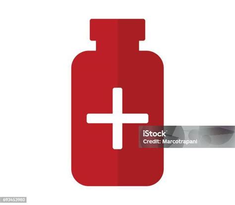 瓶藥圖示向量圖形及更多健保和醫療圖片 健保和醫療 插圖 橫向 Istock