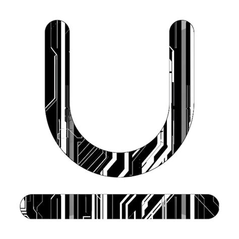 Premium Photo Underline Icon Black White Technology Texture