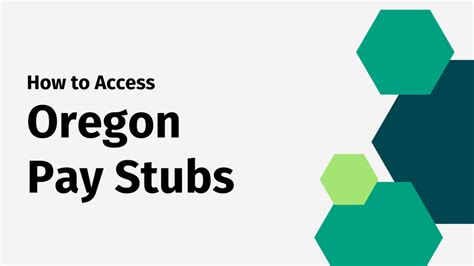 How To Access Oregon Pay Stubs
