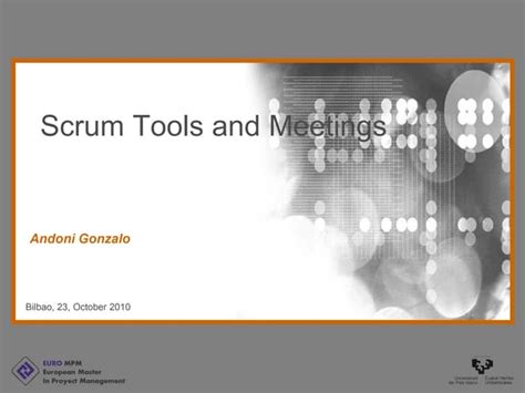 scrum tools and meetings ppt