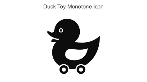 Duck Toy Monotone Icon In Powerpoint Pptx Png And Editable Eps Format PPT Example